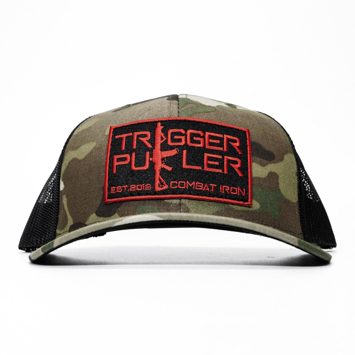 Trigger Puller Red Patch Mid-Profile Mesh Snapback Hat – WETSU Company