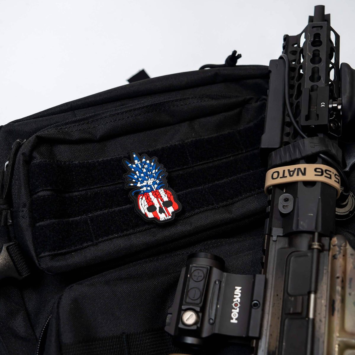 USA Pineapple Skull PVC Patch – WETSU Company