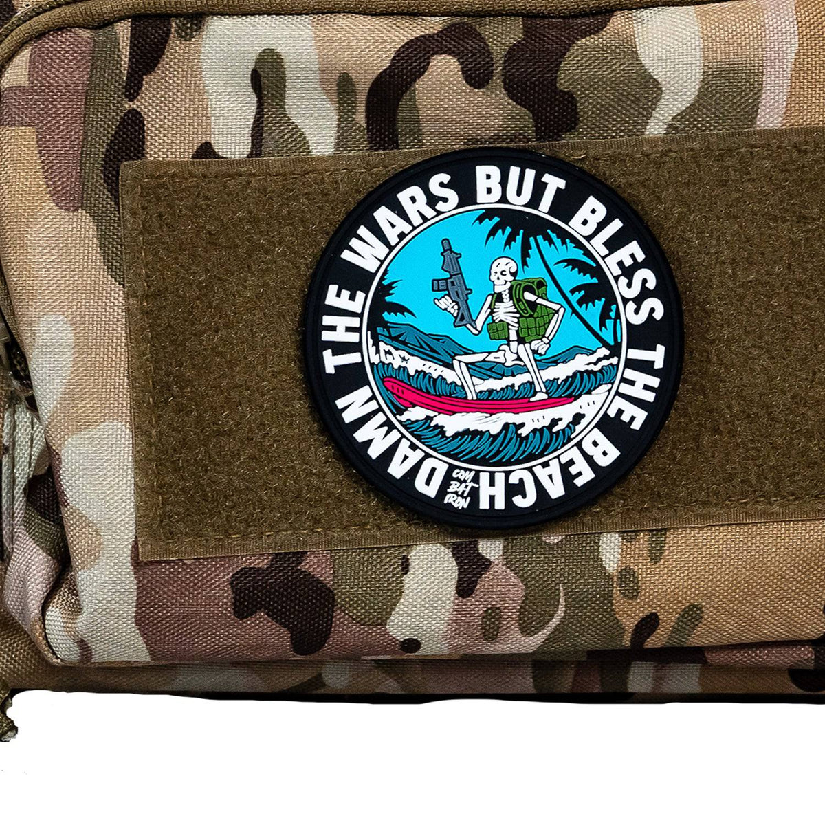Damn The Wars But Bless The Beach Surfer PVC Patch – WETSU Company