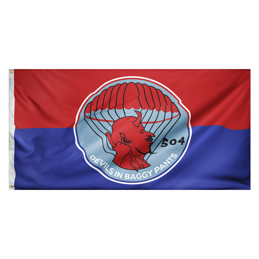 504 Devils Airborne Classic Flag – WETSU Company