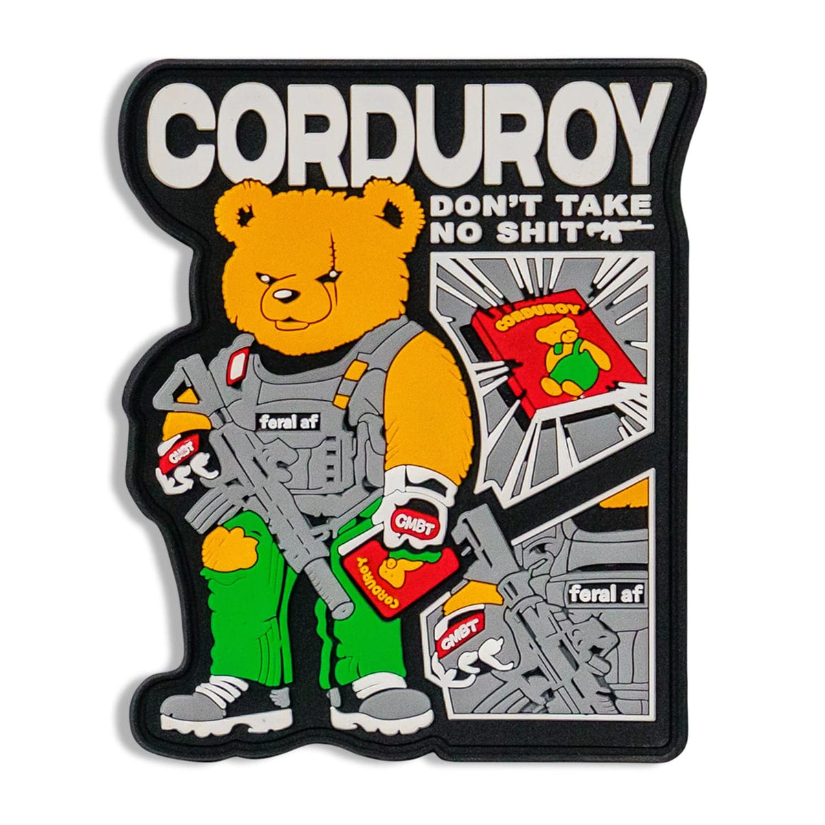 Corduroy The Bear PVC Patch – WETSU Company