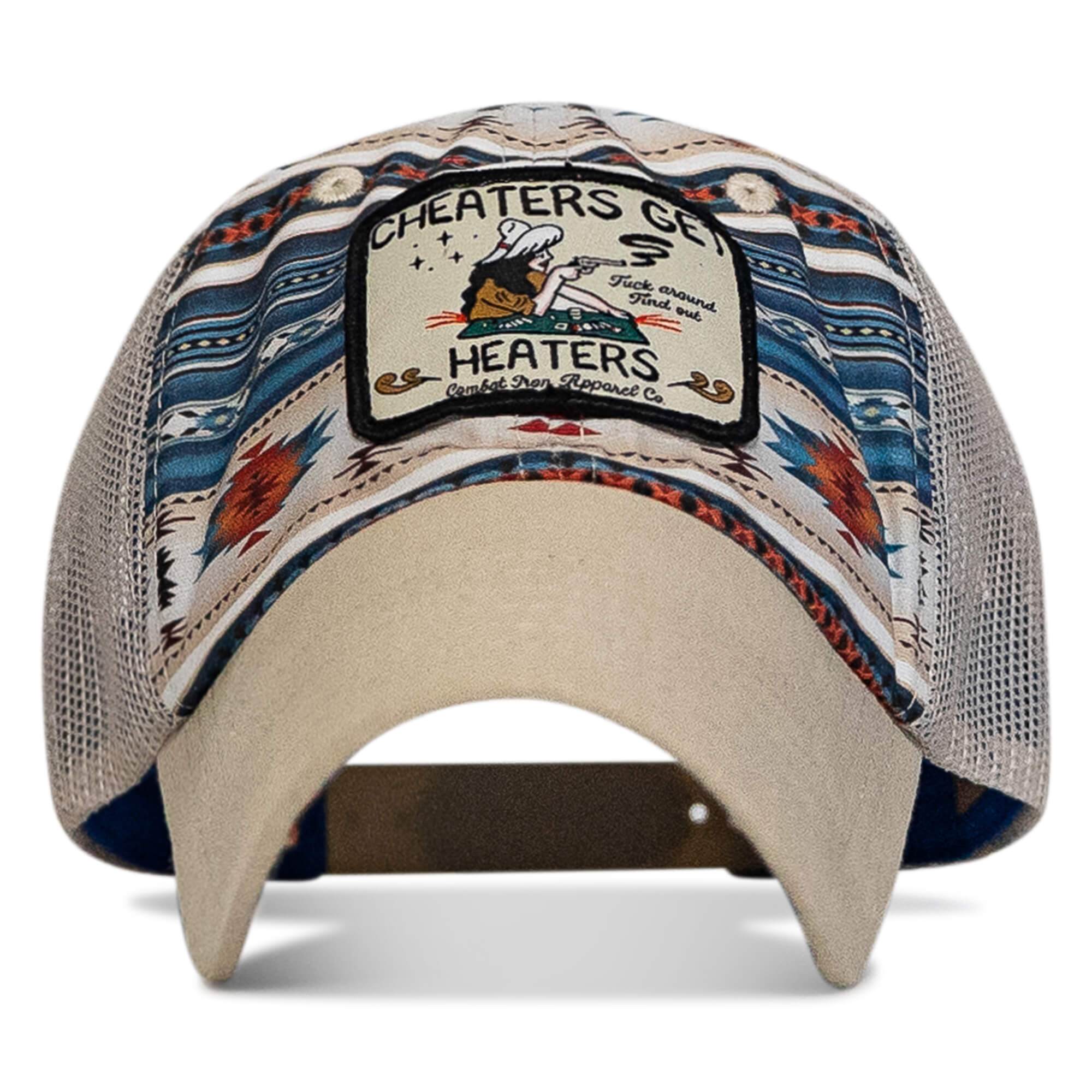 Cheaters Get Heaters Cowboy Patch Ripstop Mesh Snapback Hat – WETSU Company
