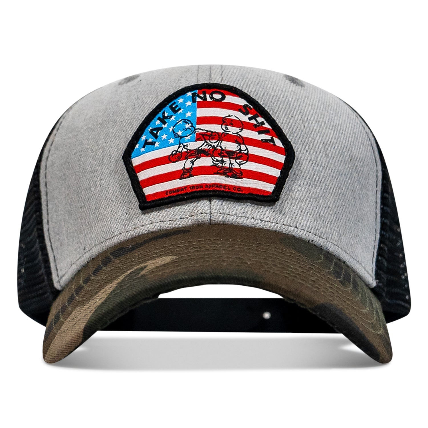 Take No Shit American Flag Patch SnapBack – WETSU Company