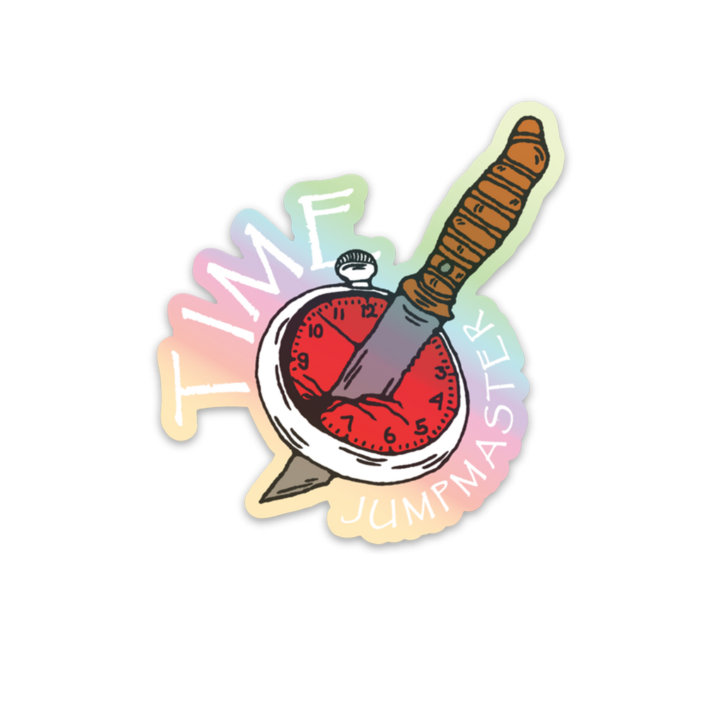 Time Jumpmaster Holographic Mini Sticker – WETSU Company