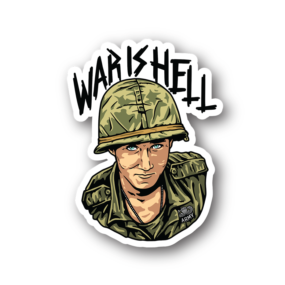 War Is Hell Premium Sticker – WETSU Company
